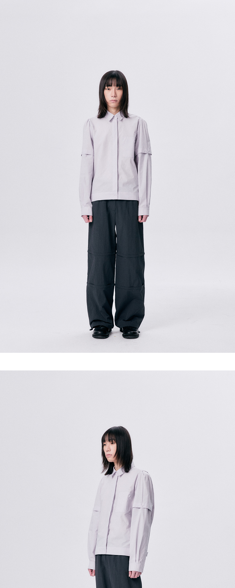 할로미늄 리플렉티드 3 파트 팬츠 다크 그레이 | HALOMINIUM | KREAM