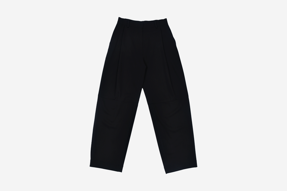 할로미늄 원 턱 울 팬츠 2 블랙 | HALOMINIUM | KREAM