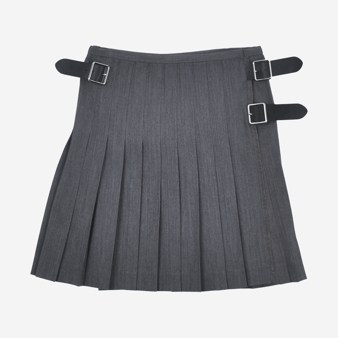할로미늄 쇼츠 플리츠 랩 스커트 2 그레이 | HALOMINIUM | KREAM