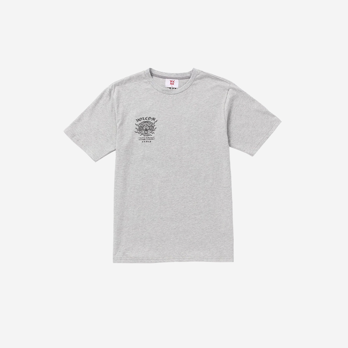 볼컴 FA 유스케 타이거 숏 슬리브 티셔츠 그레이 | VOLCOM | KREAM