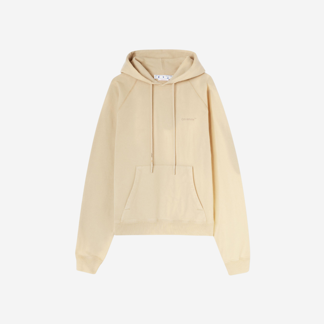 오프화이트 다이애그널 스트라이프 루즈 후드 베이지 | Off-White | KREAM