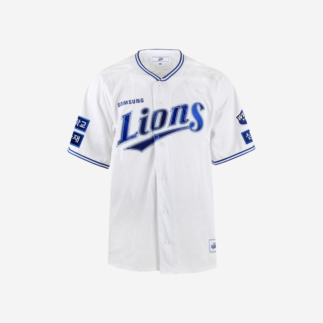 삼성 라이온즈 2024 프로페셔널 홈 유니폼 화이트 (논 마킹 버전) | Samsung Lions | KREAM