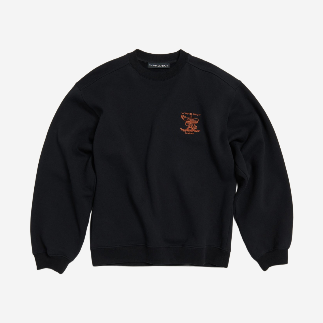 와이프로젝트 파리 베스트 자수 스웨트셔츠 블랙 - 23FW | Y/Project | KREAM