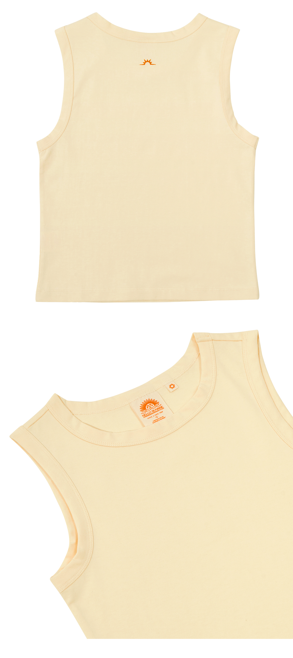 헬로선라이즈 우먼 베이직 슬리브리스 버터 옐로우 | Hello Sunrise | KREAM