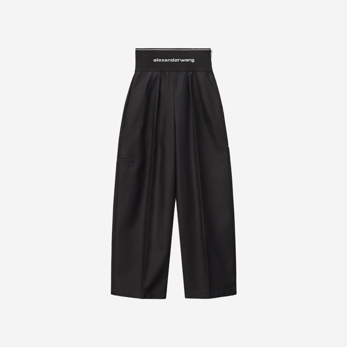 (W) 알렉산더 왕 코튼 테일러링 캐롯 레그 트라우저 블랙 | Alexander Wang | KREAM