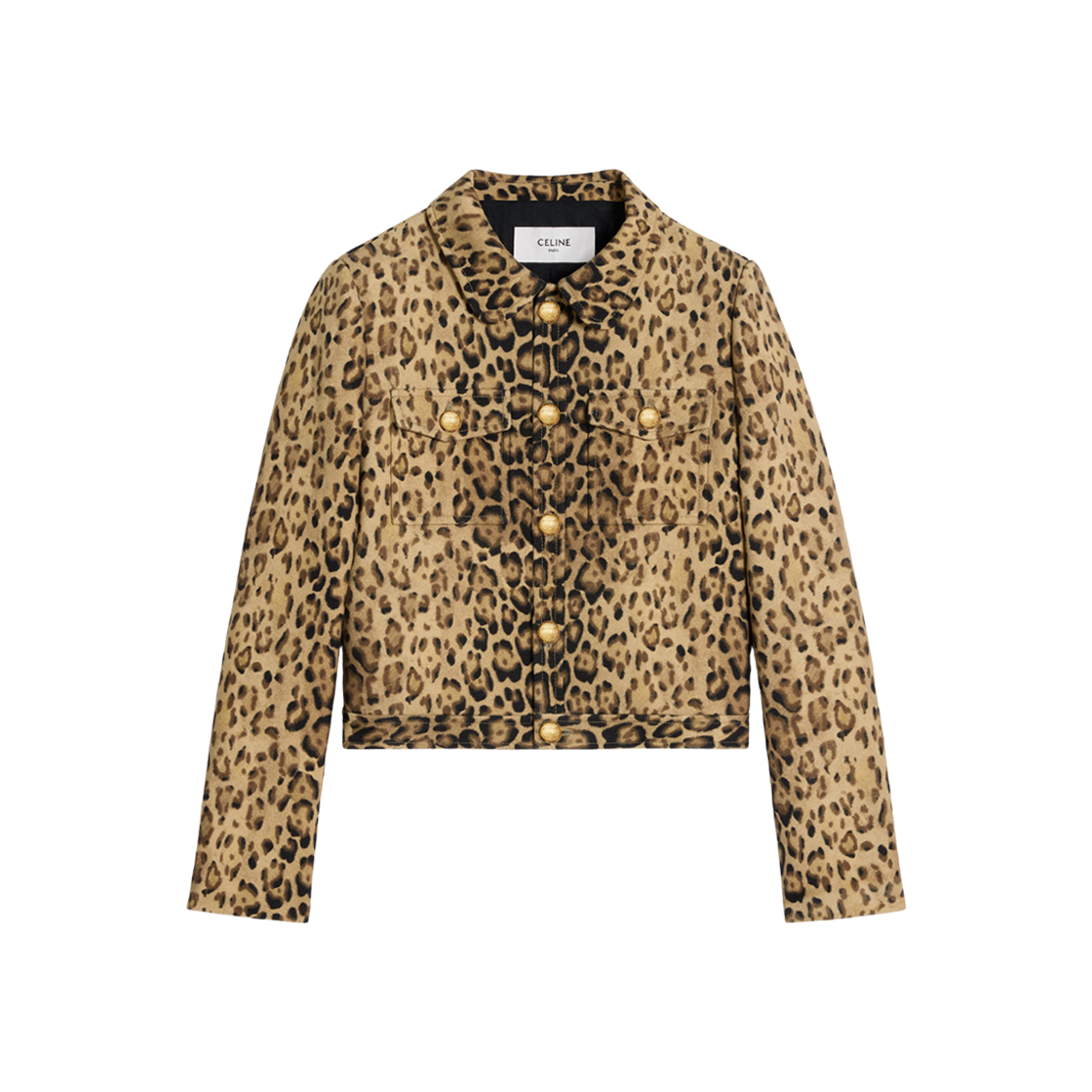 (W) 셀린느 가디건 자켓 더블 울 레오파드 | Celine | KREAM