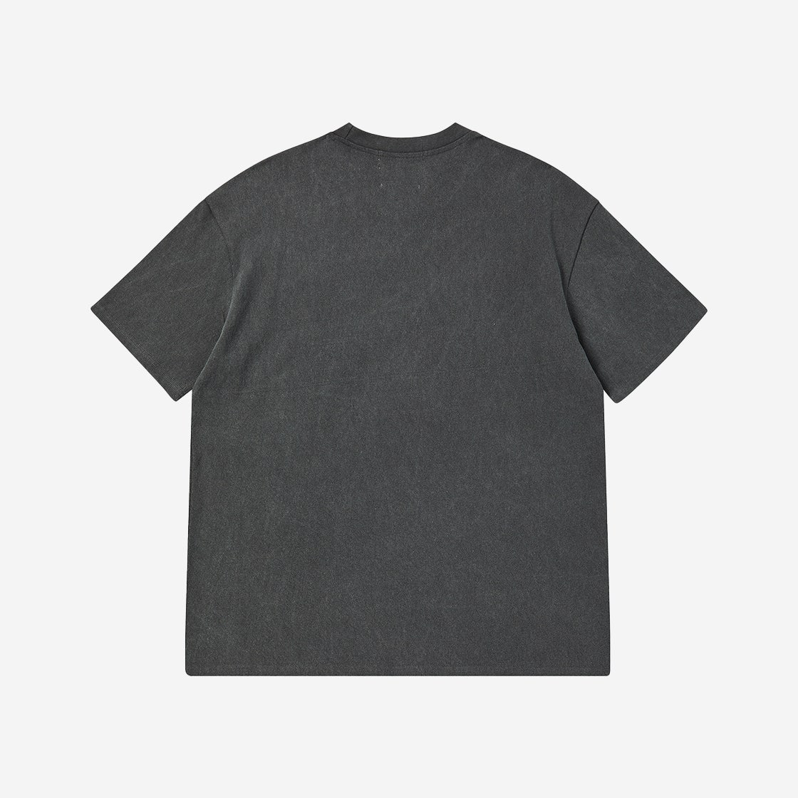 엔 아카이브 진주 로고 헤비 웨이트 가먼츠 코튼 티셔츠 그레이 | N ARCHIVE | KREAM