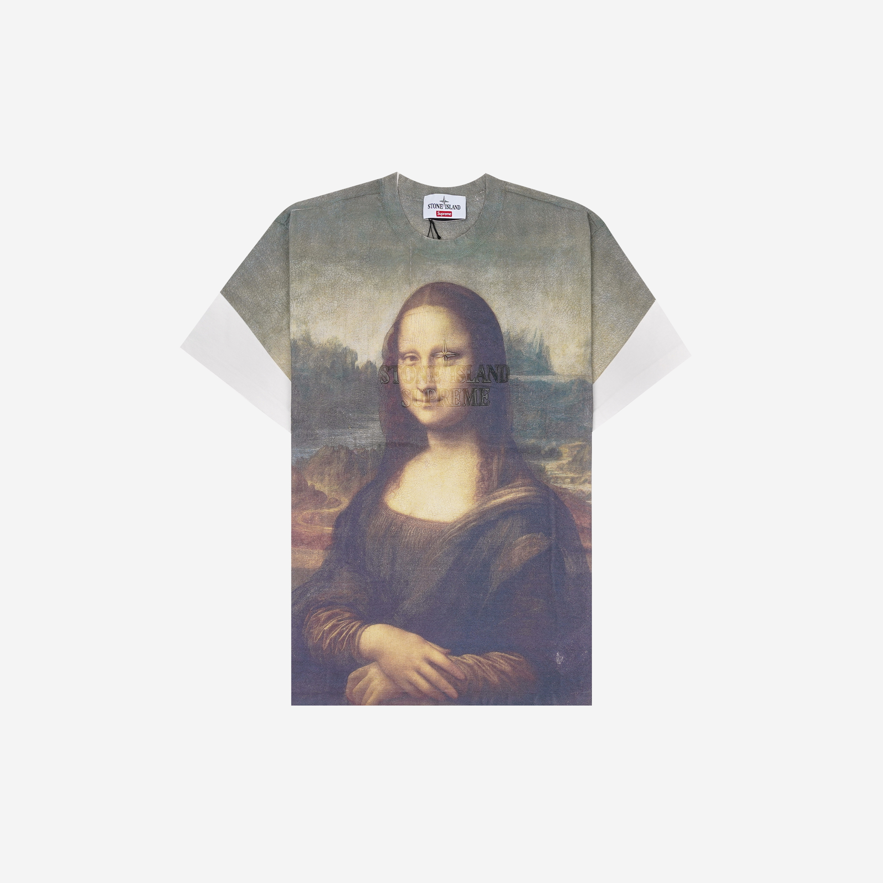 슈프림 x 스톤 아일랜드 숏슬리브 모나리자 - 22SS | KREAM