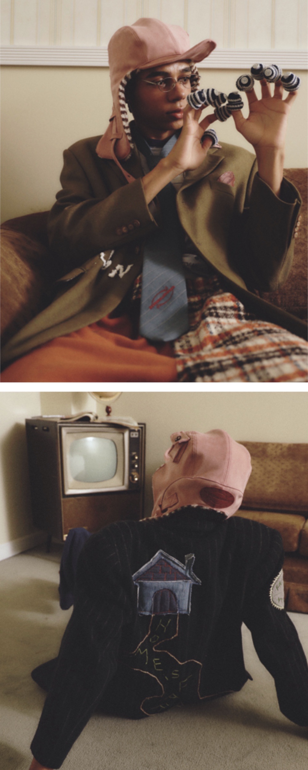 프라블럼올웨이즈 파파스 사이드 포켓 이어플랩 캡 핑크 | Problemallways | KREAM