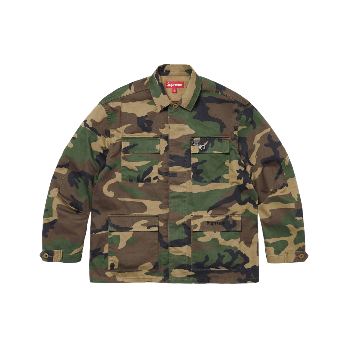 슈프림 x 멜빈스 BDU 자켓 우드랜드 카모 - 24SS | Supreme | KREAM