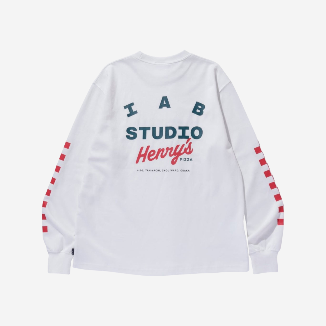 아이앱 스튜디오 x 헨리스 피자 롱슬리브 화이트 | IAB Studio | KREAM