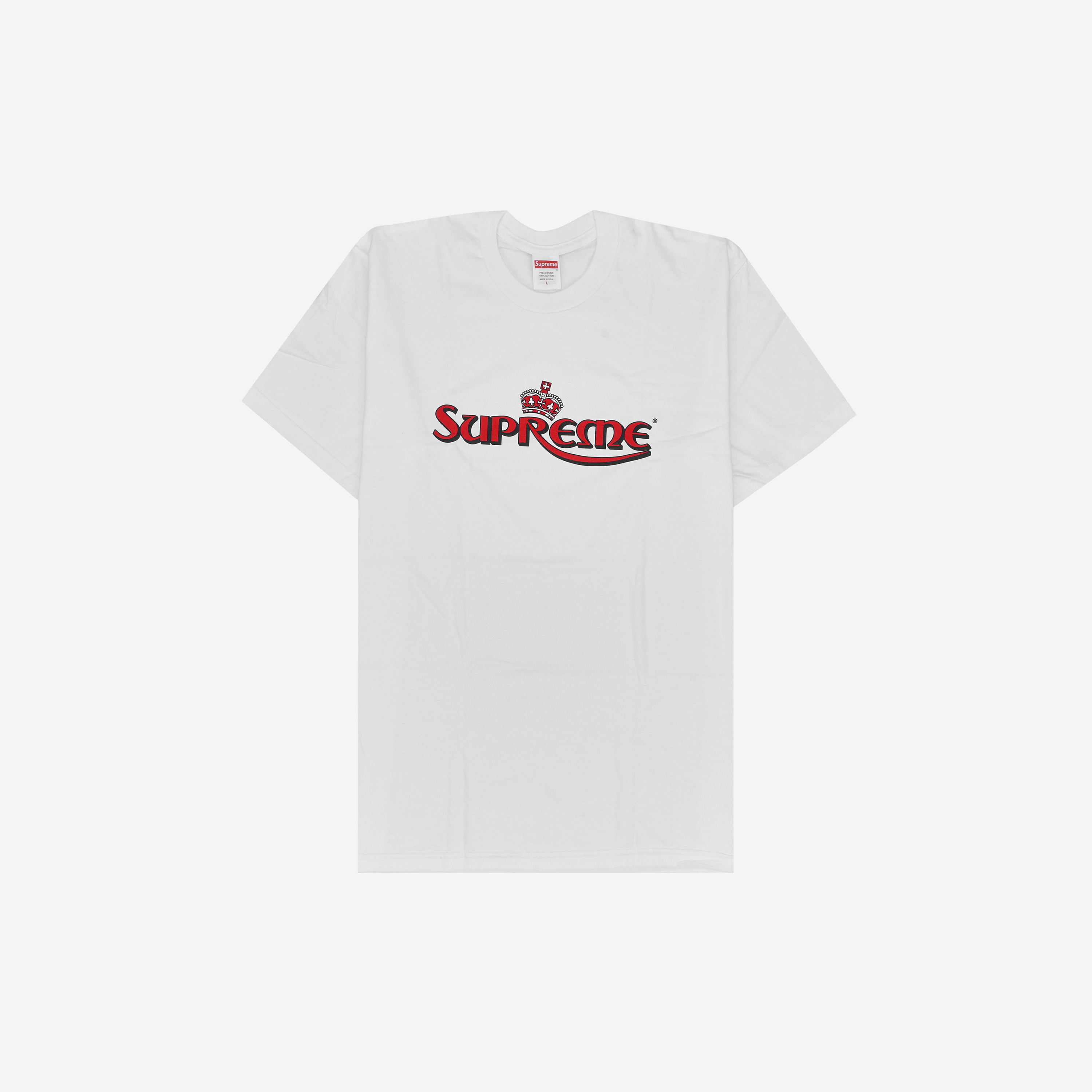 슈프림 크라운 티셔츠 화이트 - 23SS | KREAM