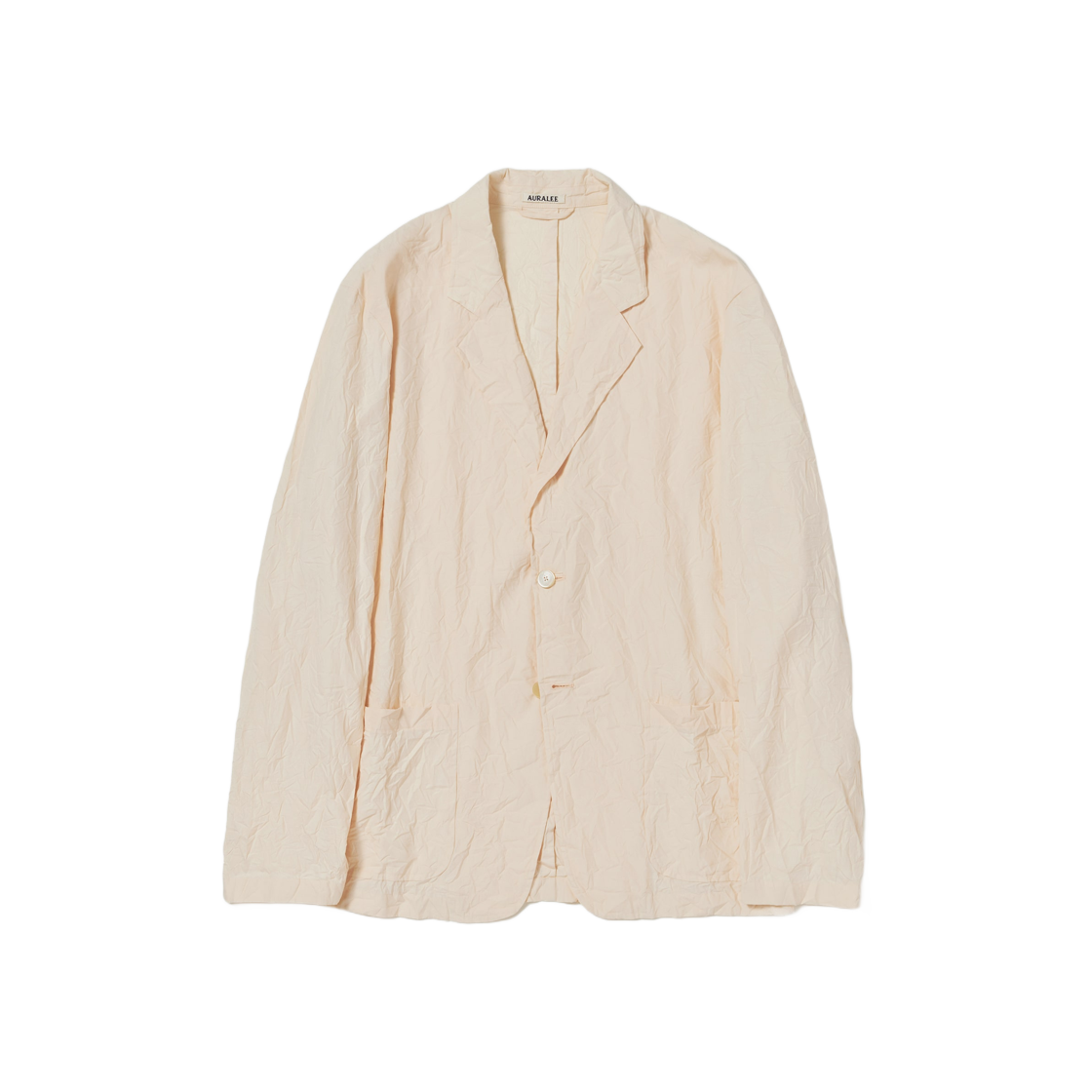 오라리 링클 워시드 핀스 트윌 자켓 핑크 베이지 | Auralee | KREAM