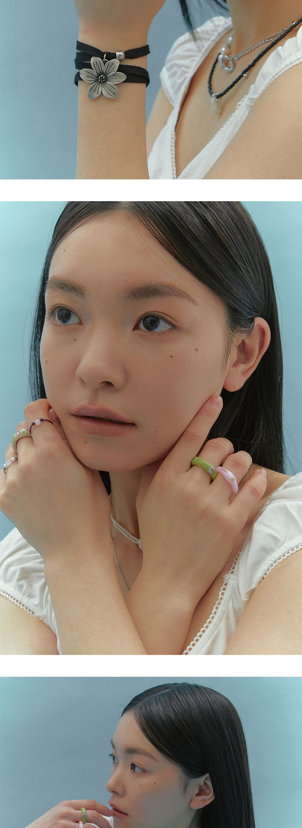 엔프프 젬 스트링 반지 세트 퍼플 | Nff | KREAM