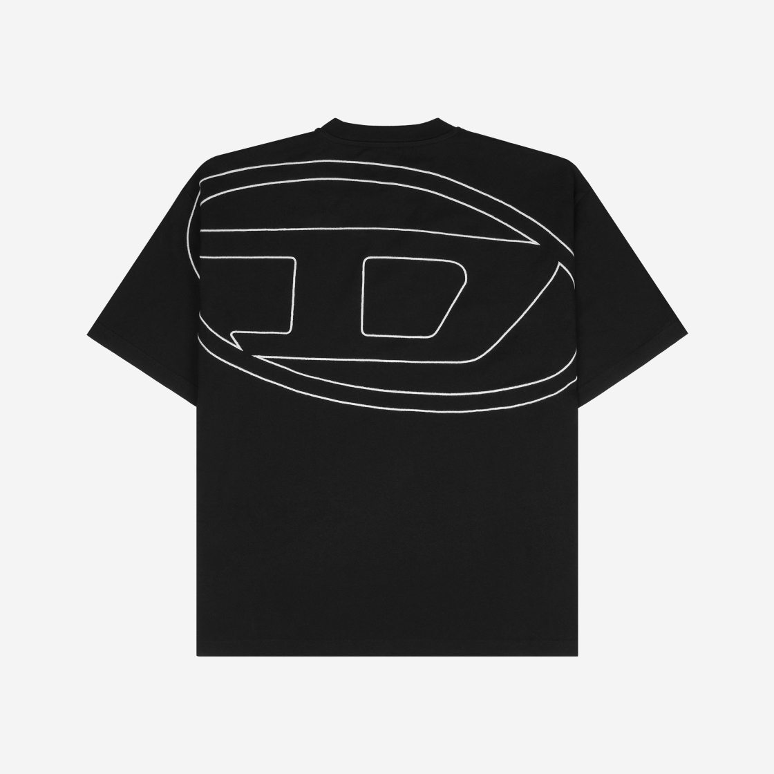 디젤 티셔츠 맥시 오발 D 자수 블랙 | Diesel | KREAM