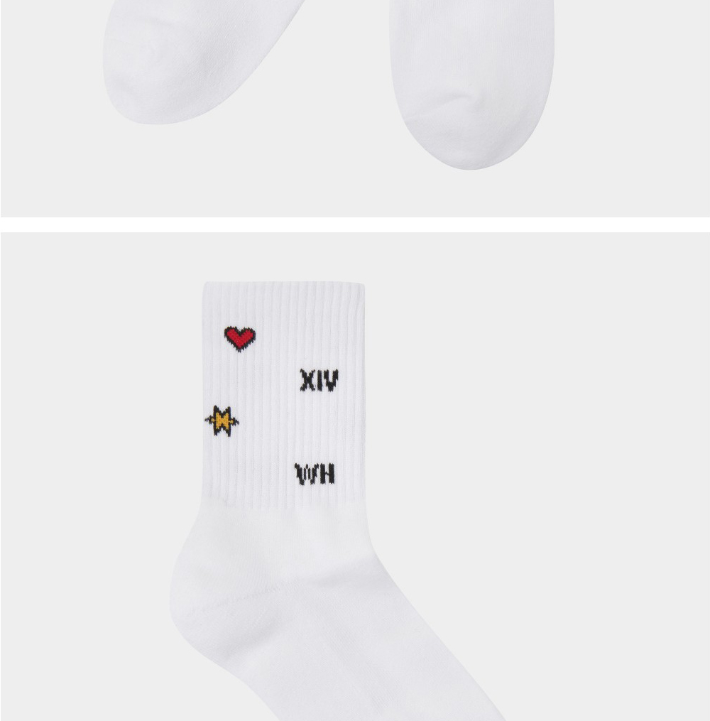 시리즈 X 그라플렉스 레터링 양말 화이트 | SERIES | KREAM