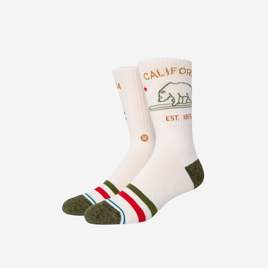 스탠스 캘리포니아 크루 오프 화이트 | STANCE | KREAM