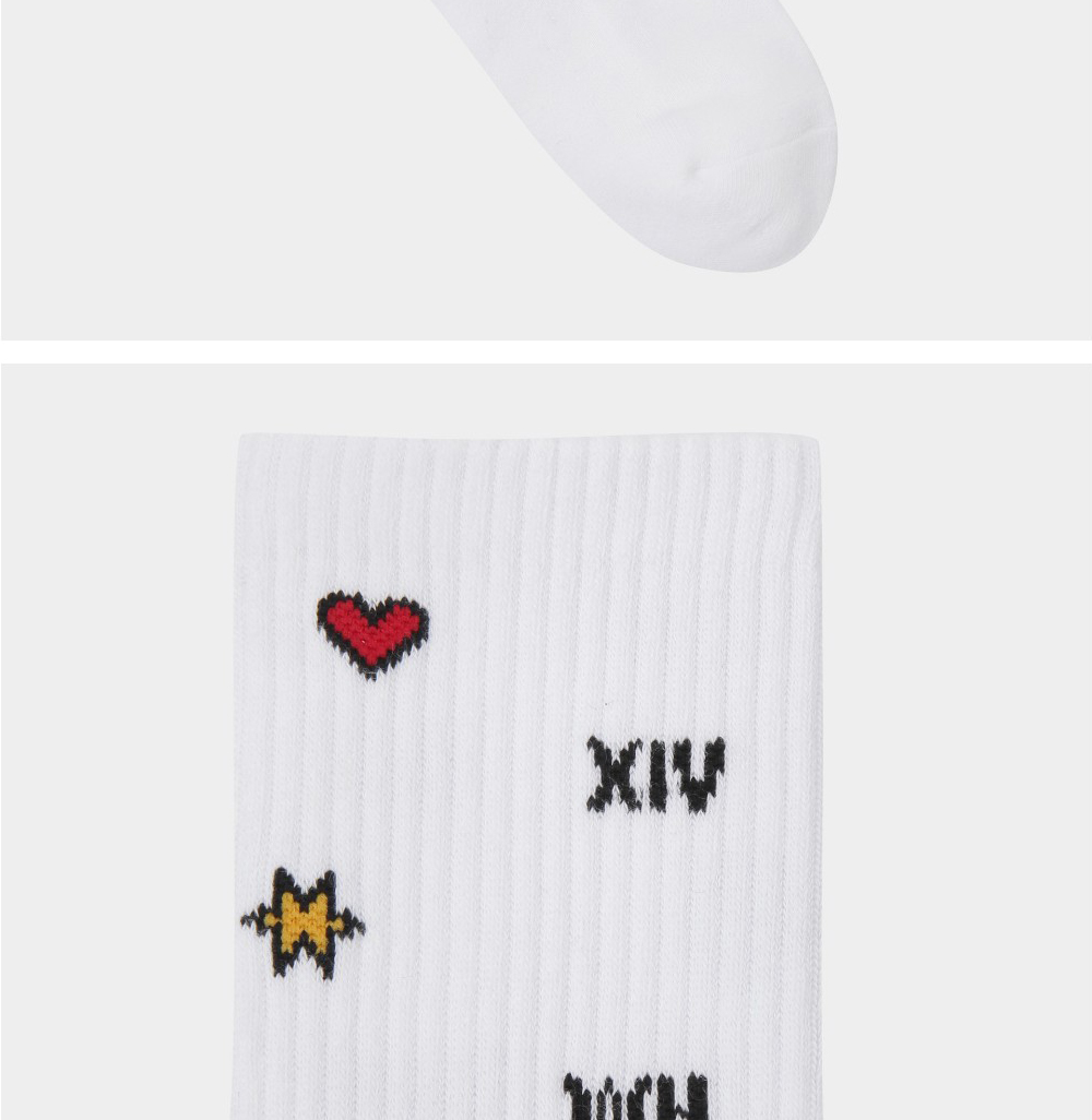 시리즈 X 그라플렉스 레터링 양말 화이트 | SERIES | KREAM