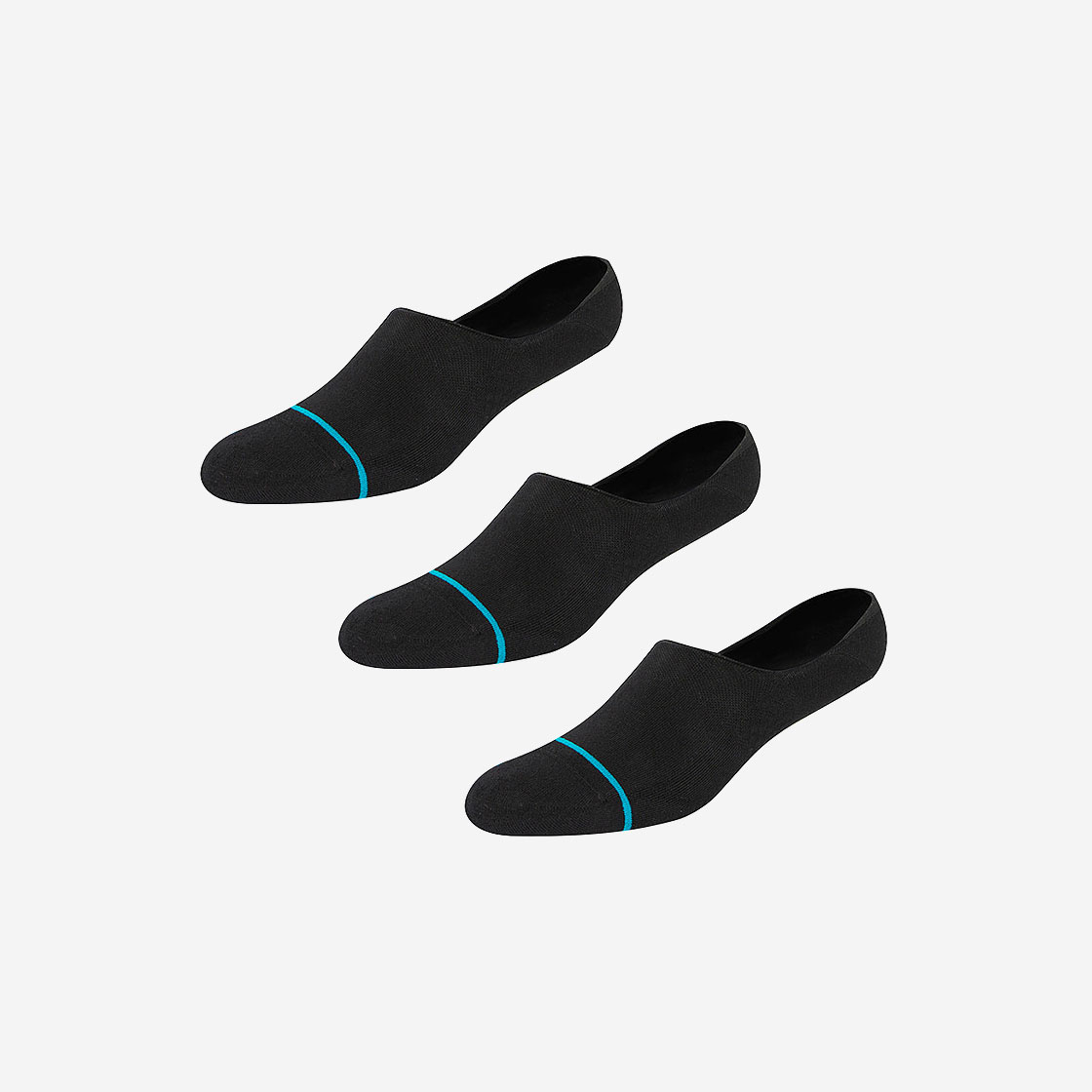 스탠스 아이콘 노 쇼 3팩 블랙 | STANCE | KREAM