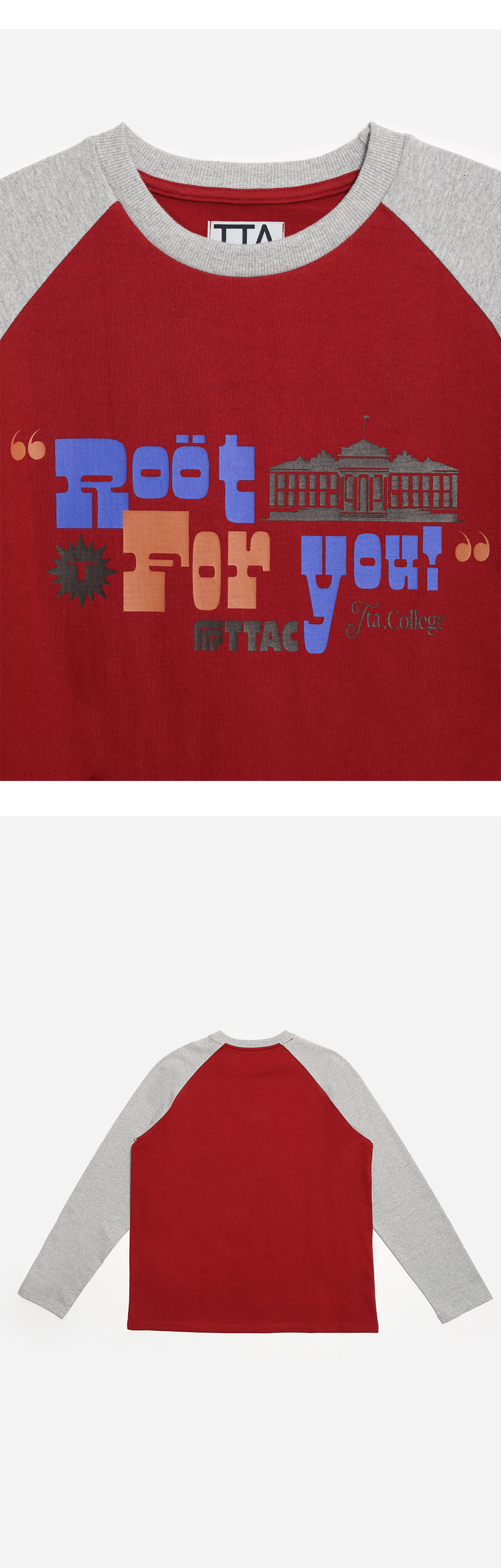 토우토우 아카이브 루팅 래글런 롱슬리브 티셔츠 레드 | TOWTOW.ARCHIVE | KREAM