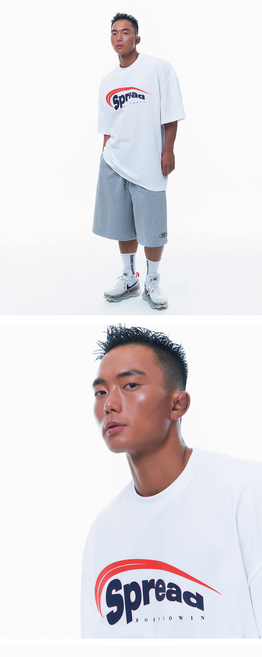 본투윈 스프레드 티셔츠 화이트 | BORN TO WIN | KREAM