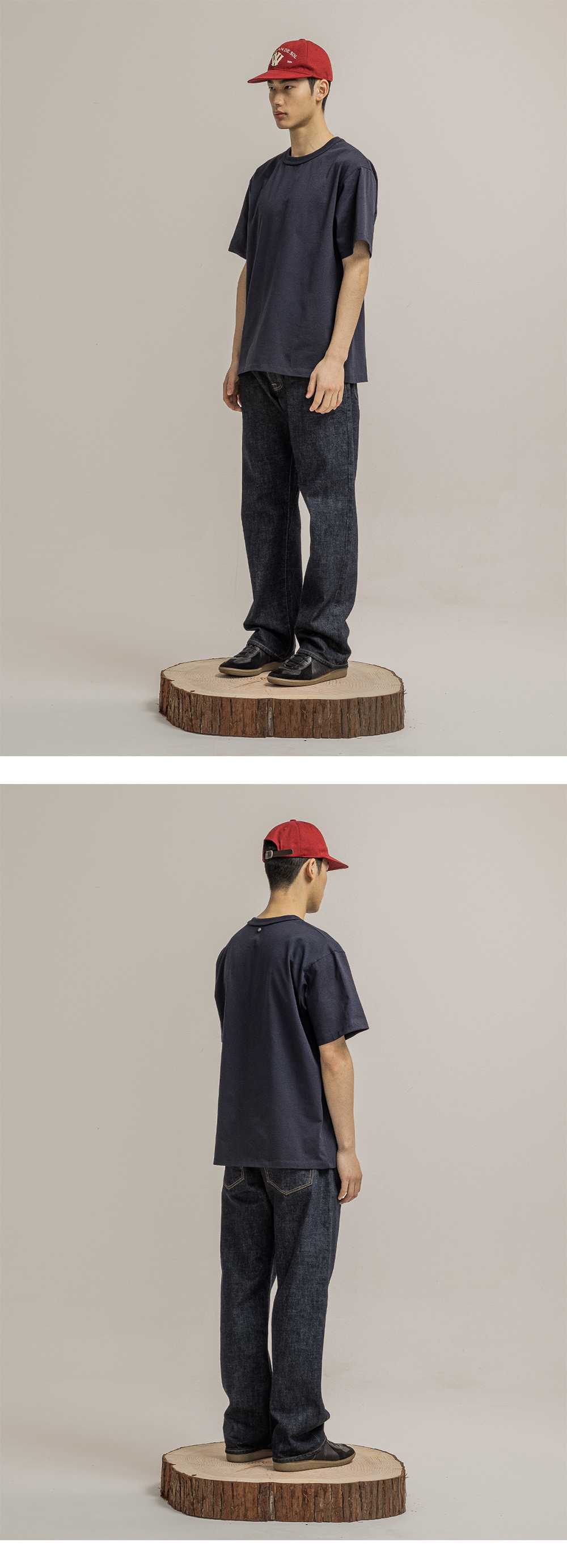 우드먼 더블유 패치 로고 캡 레드 | WOODMAN | KREAM