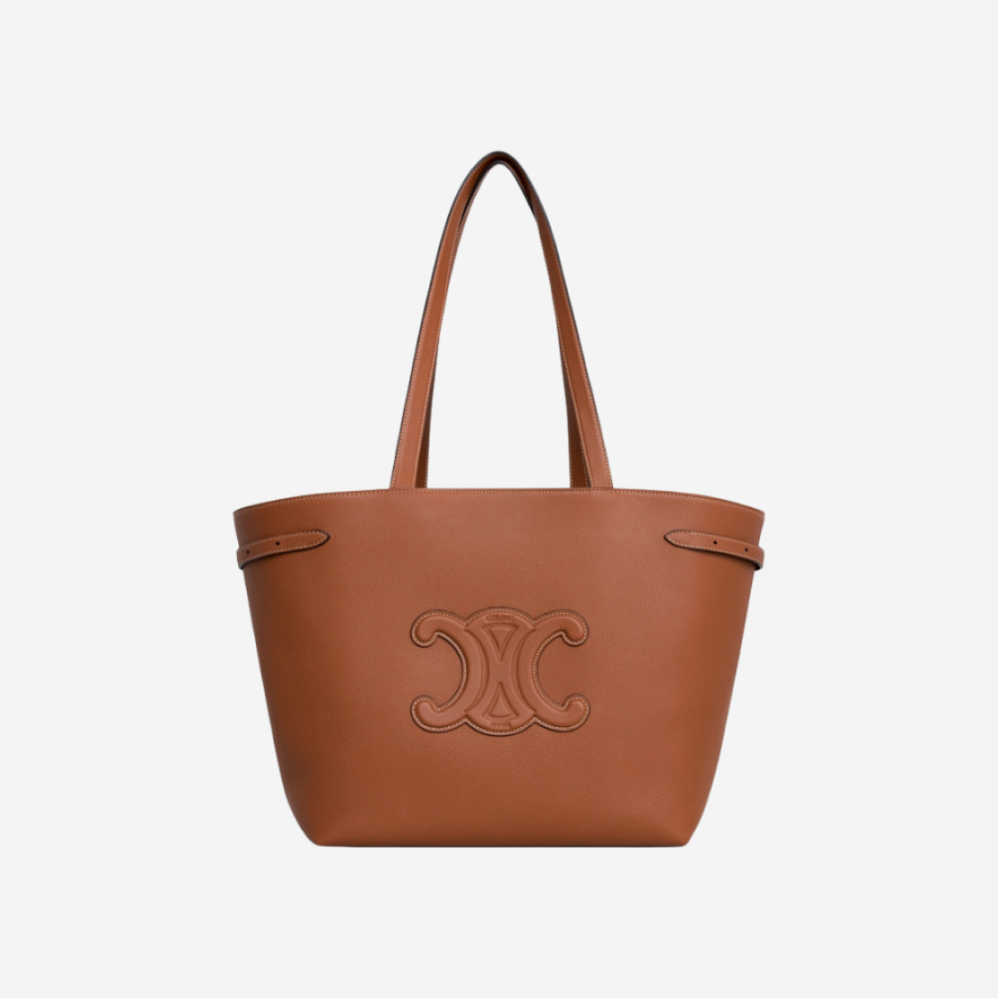 셀린느 미디움 카바스 아나이스 퀴르 트리옹프 그레인드 카프스킨 탄 | Celine | KREAM