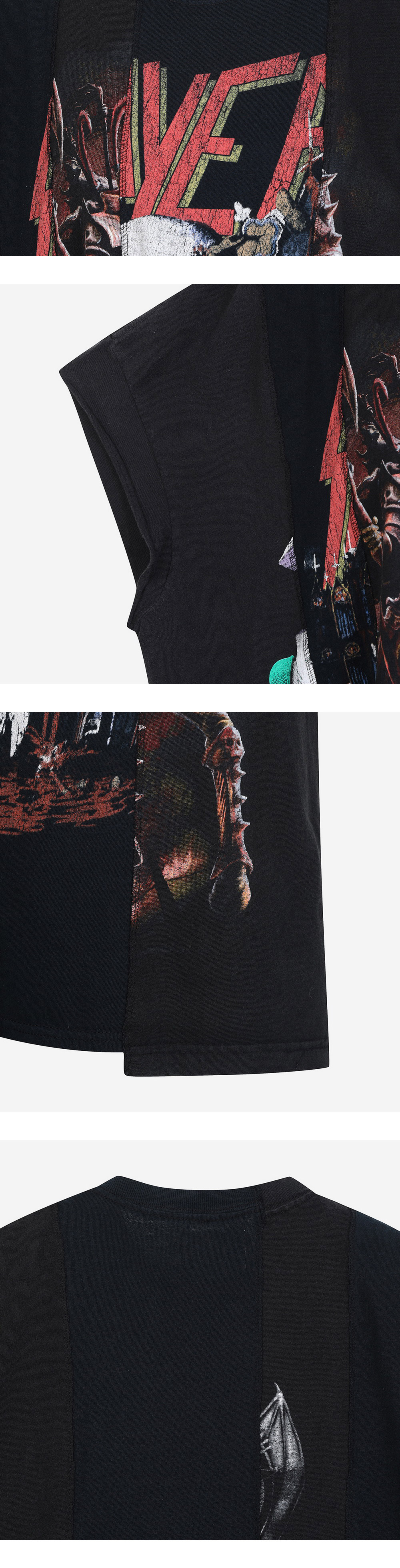 나나서카 서카 메이크 컷백 갭 와이드 탑 블랙 | 77circa | KREAM