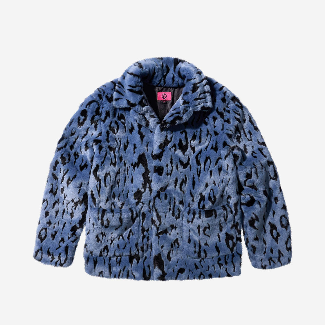 에이큐 폭스 퍼 자켓 스카이 레오파드 | AQ | KREAM