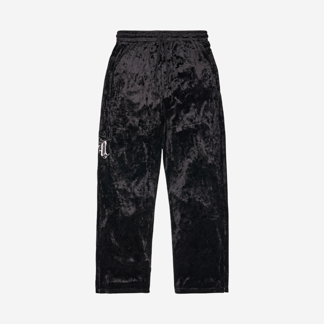 에이큐 블러드 로고 벨루어 팬츠 블랙 | AQ | KREAM