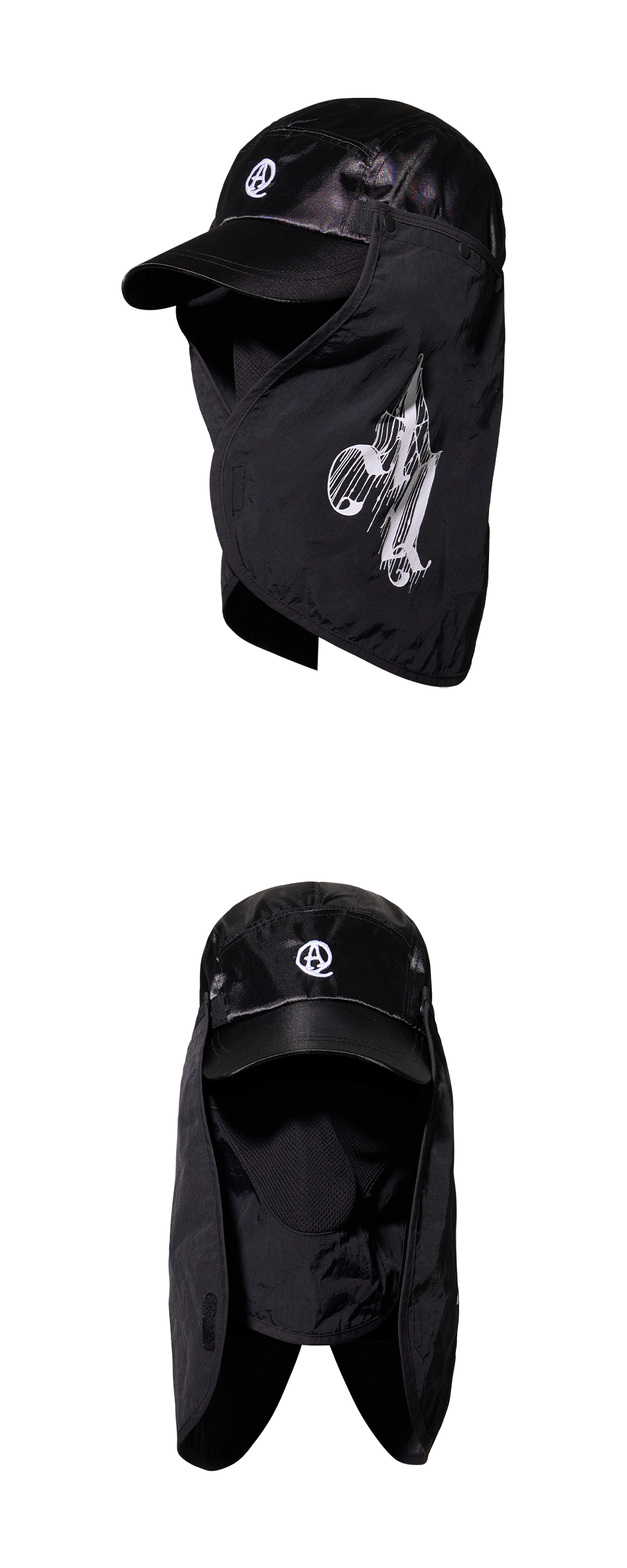 에이큐 롱 빌 더스트 캡 새틴 블랙 | AQ | KREAM