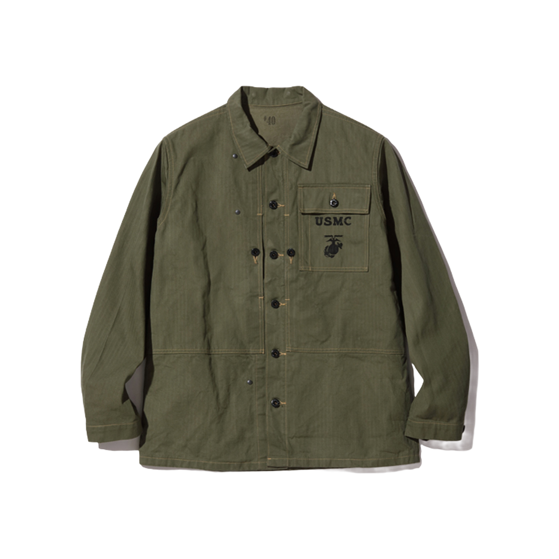 버즈 릭슨 USMC M-1944 헤링본 유틸리티 자켓 올리브 | Buzz Rickson's | KREAM
