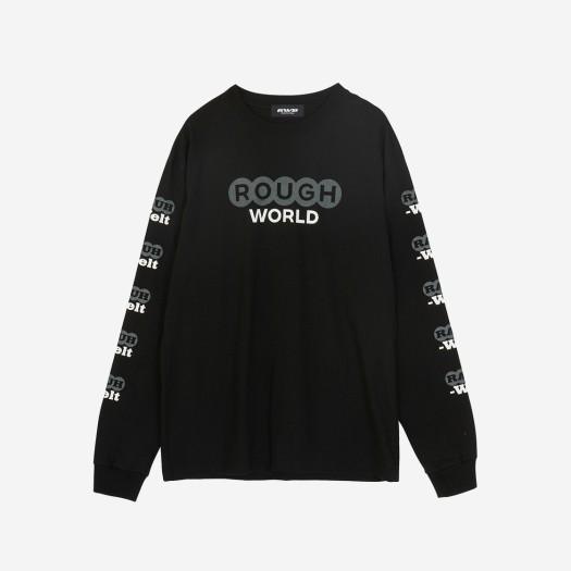 스투시 베이직 스탁 써멀 롱슬리브 티셔츠 워시드 블랙 Stussy Kream