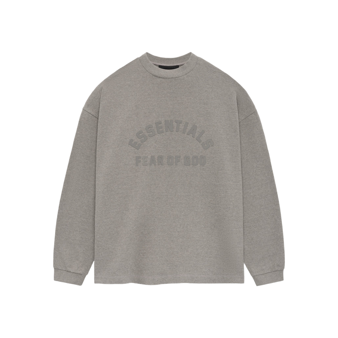 에센셜 헤비 롱슬리브 티셔츠 헤더 그레이 - 24SS | Essentials | KREAM