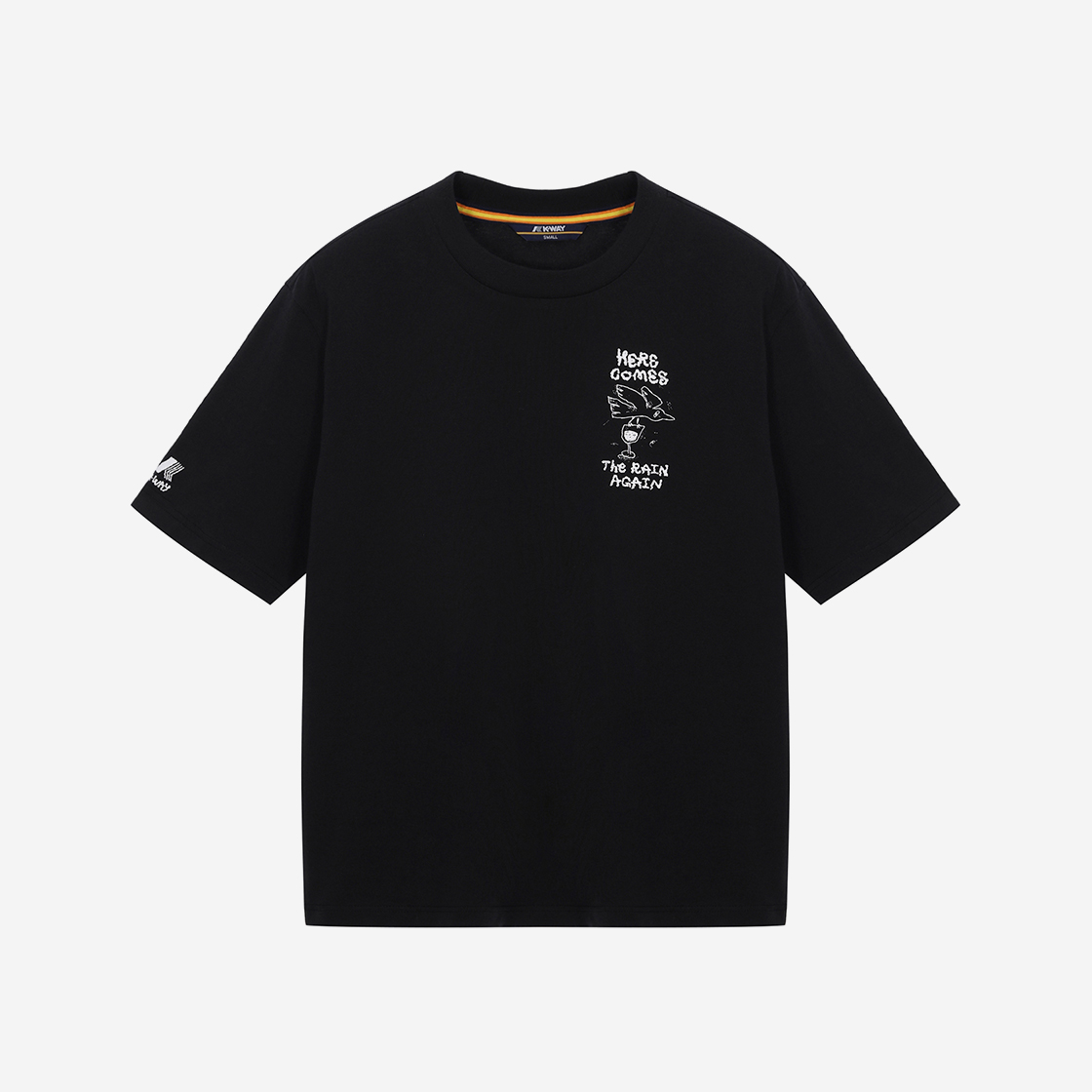 까웨 x 차인철 버드 그래픽 티셔츠 블랙 | K-WAY | KREAM