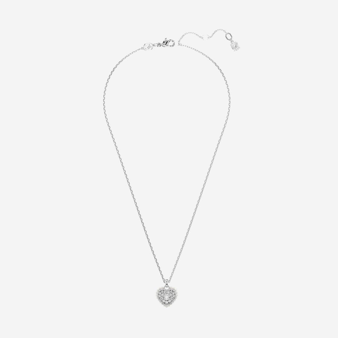 (W) 스와로브스키 하이퍼볼라 펜던트 하트 화이트 로듐 플래팅 | Swarovski | KREAM