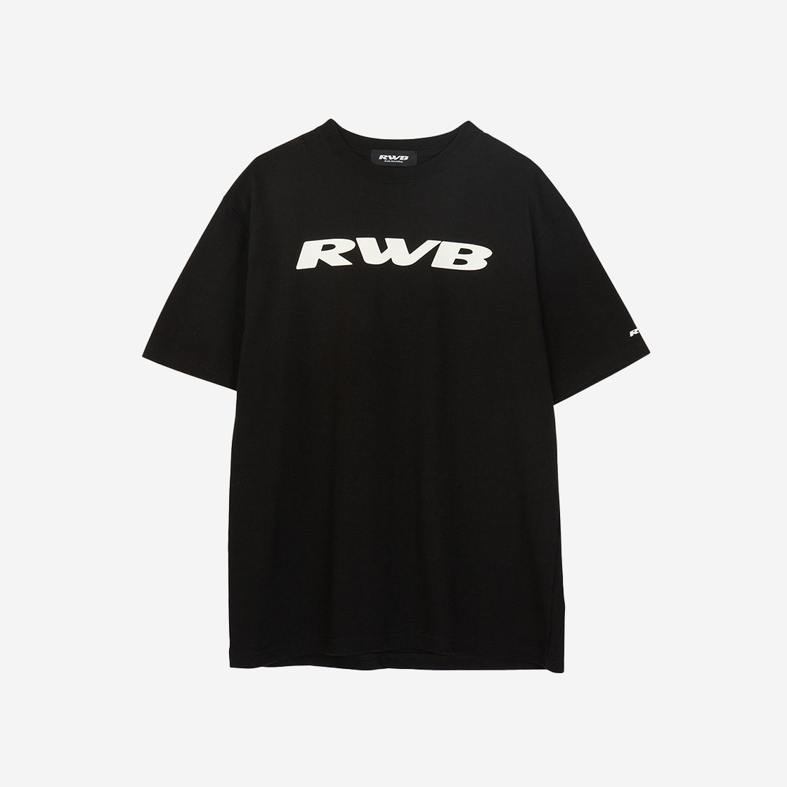알더블유비 시그니쳐 로고 숏슬리브 티셔츠 블랙 | RWB | KREAM