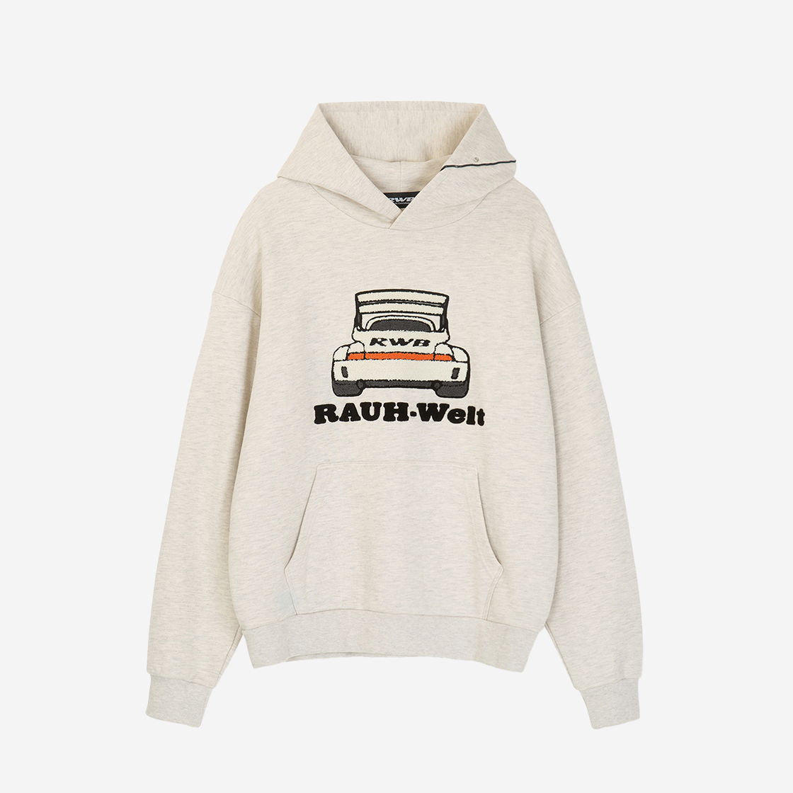 알더블유비 엠브로이드 카 후드티 멜란지 그레이 | RWB | KREAM