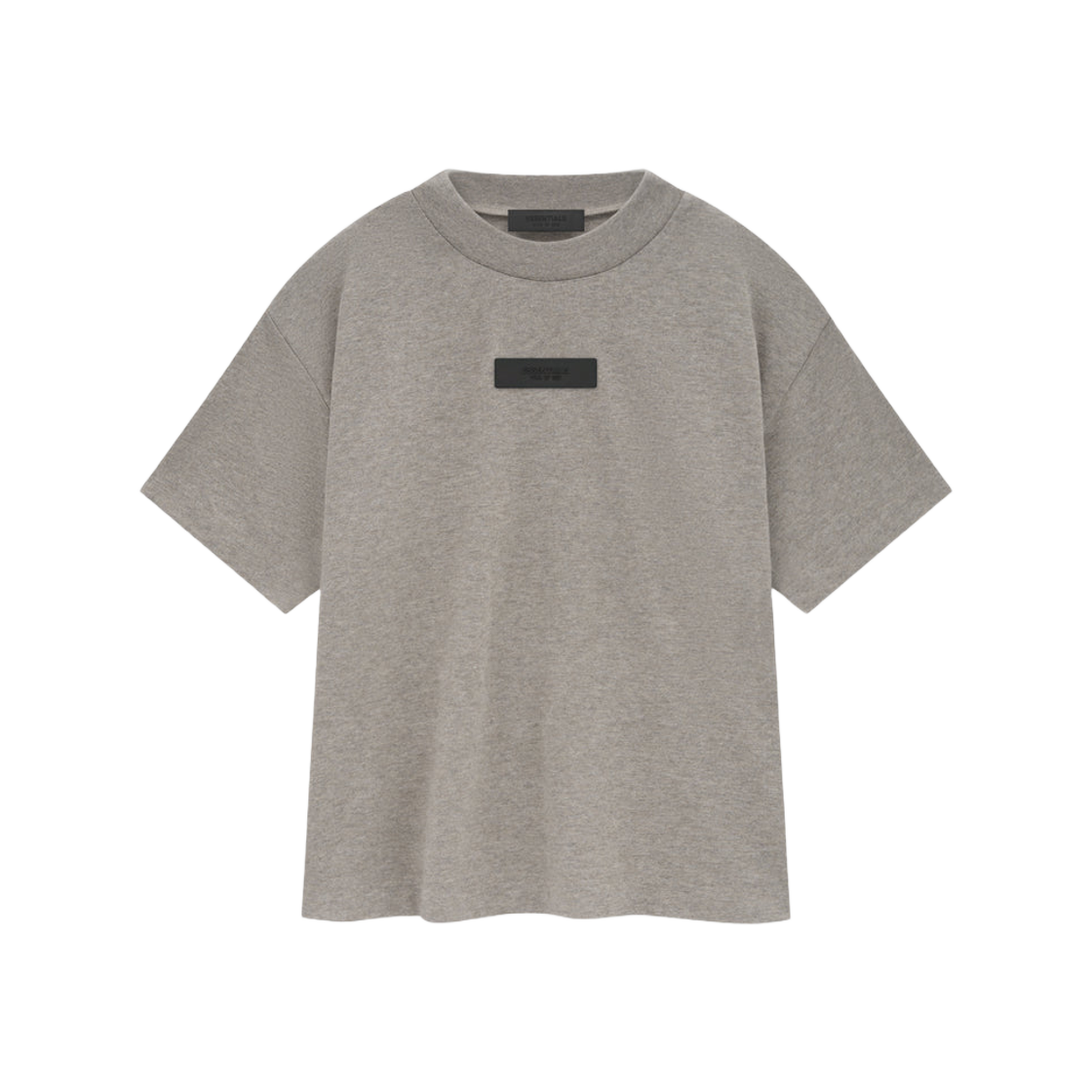 (W) 에센셜 숏슬리브 티셔츠 헤더 그레이 - 24SS | Essentials | KREAM
