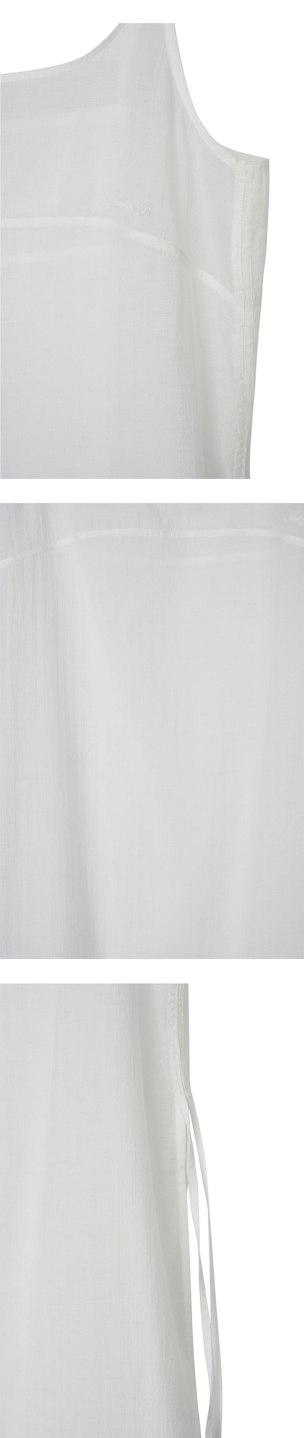 스튜디오테이블 스트랩 슬릿 드레스 화이트 | STUDIOTABLE | KREAM