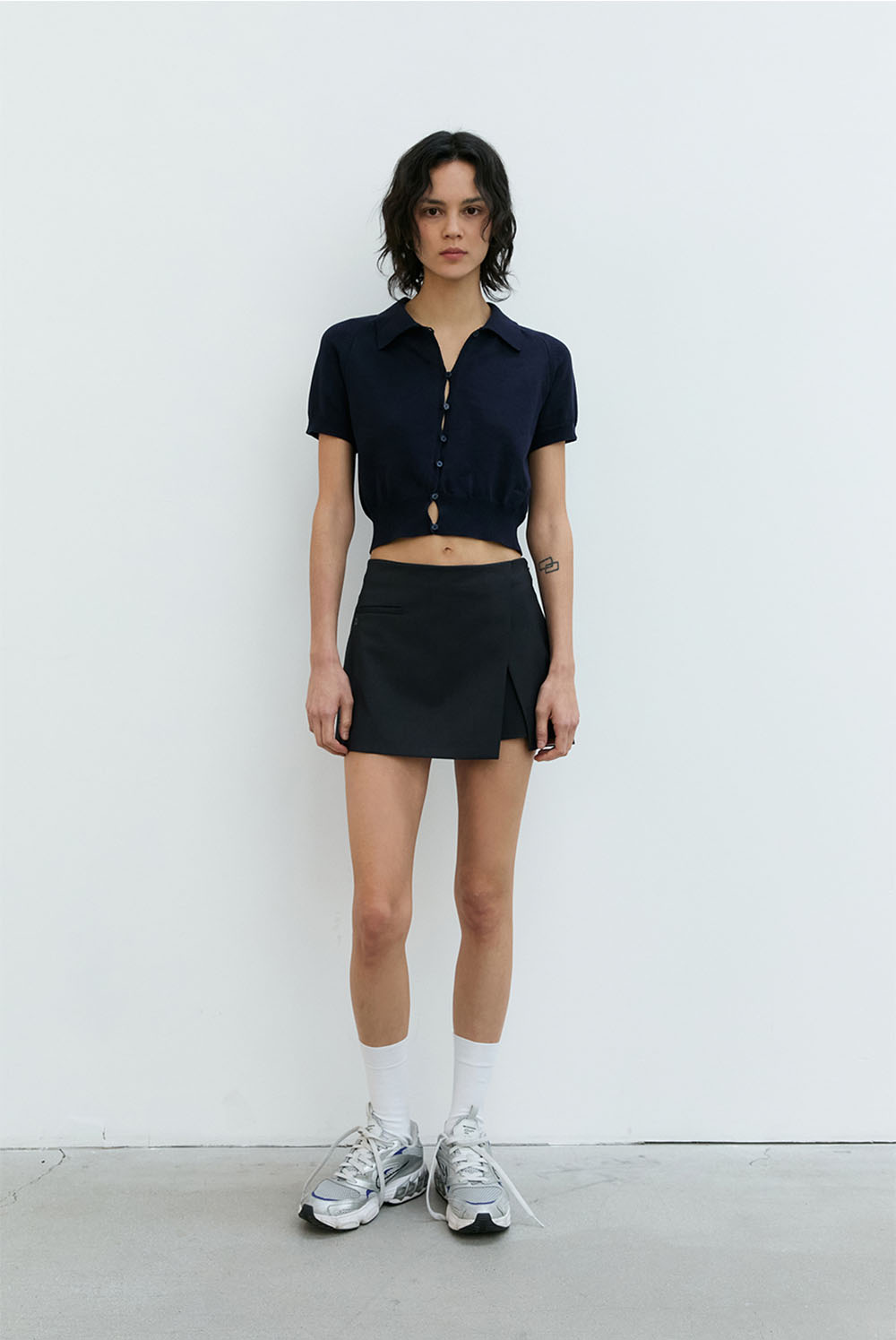 스튜디오테이블 랩 스커트 팬츠 차콜 | STUDIOTABLE | KREAM