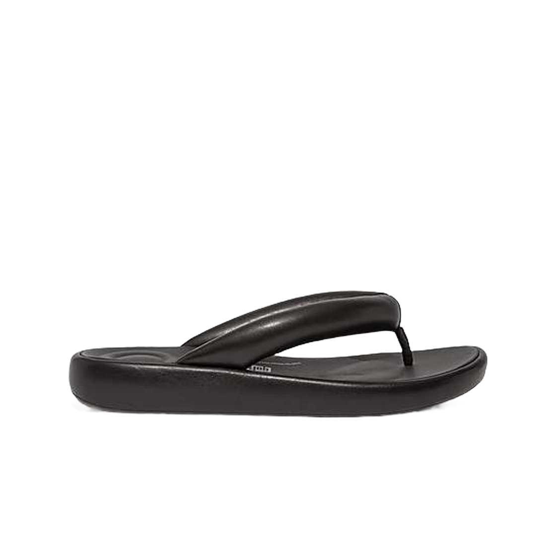 (W) 핏플랍 아이쿠션 D 럭스 패디드 레더 플립플랍 블랙 | FITFLOP | KREAM