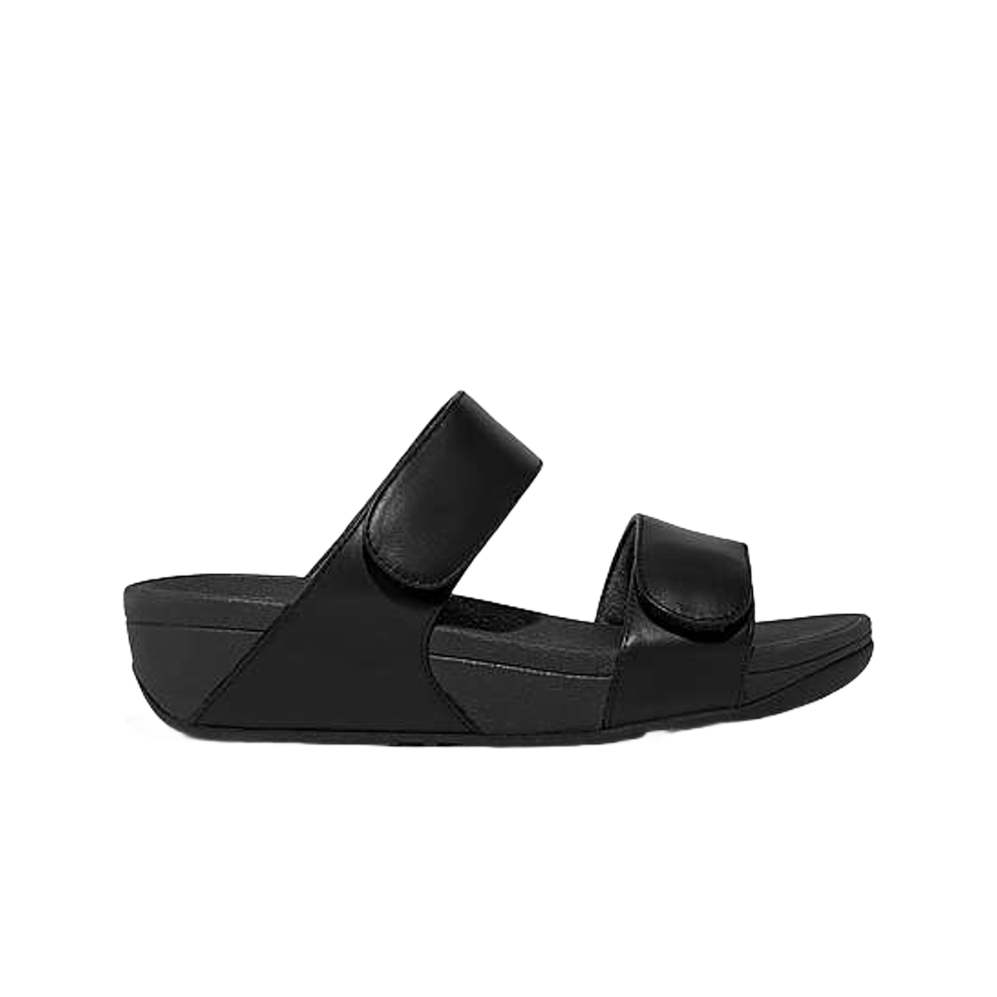 (W) 핏플랍 루루 어드저스터블 레더 슬라이드 올 블랙 | FITFLOP | KREAM