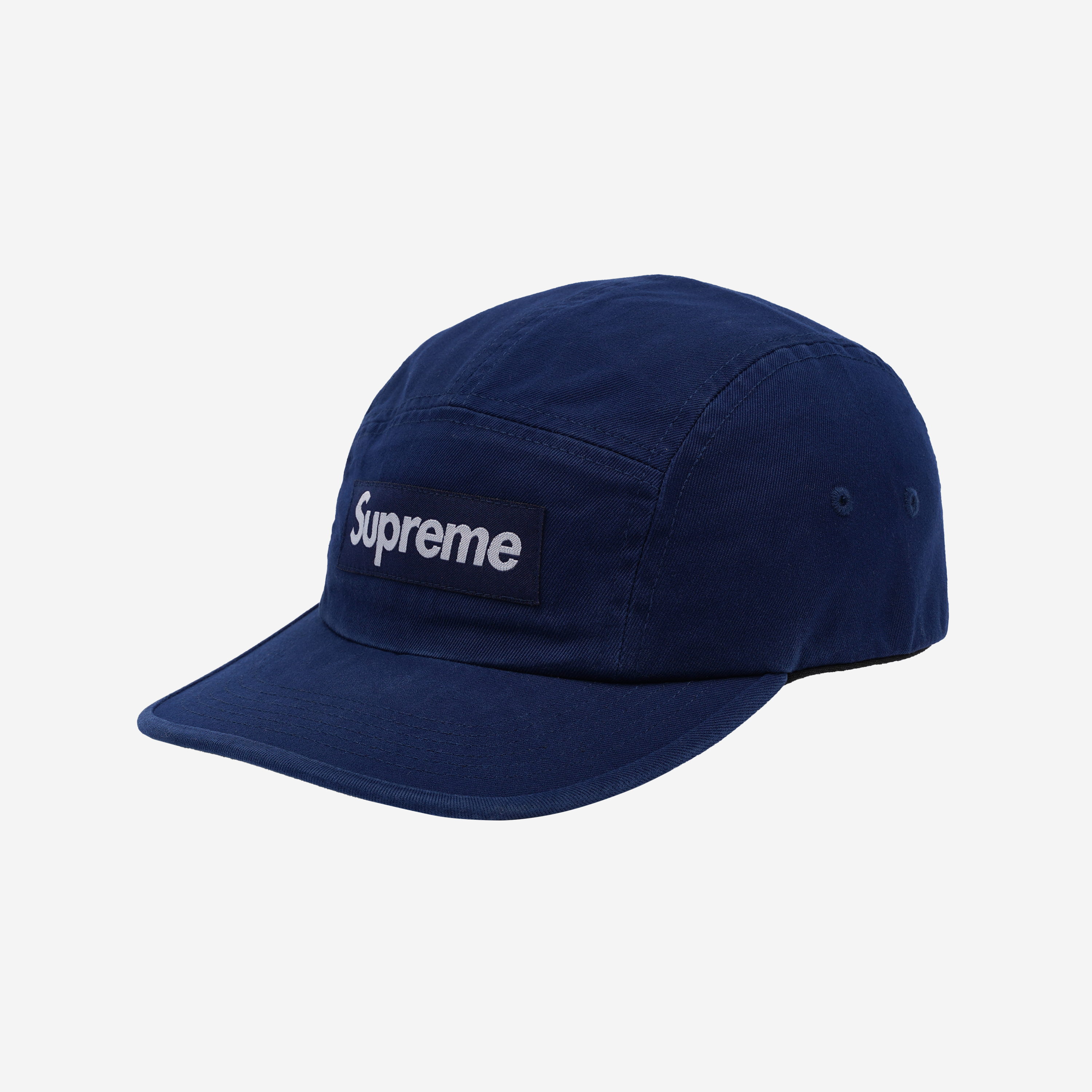 슈프림 워시드 치노 트윌 캠프캡 네이비 - 24SS | KREAM