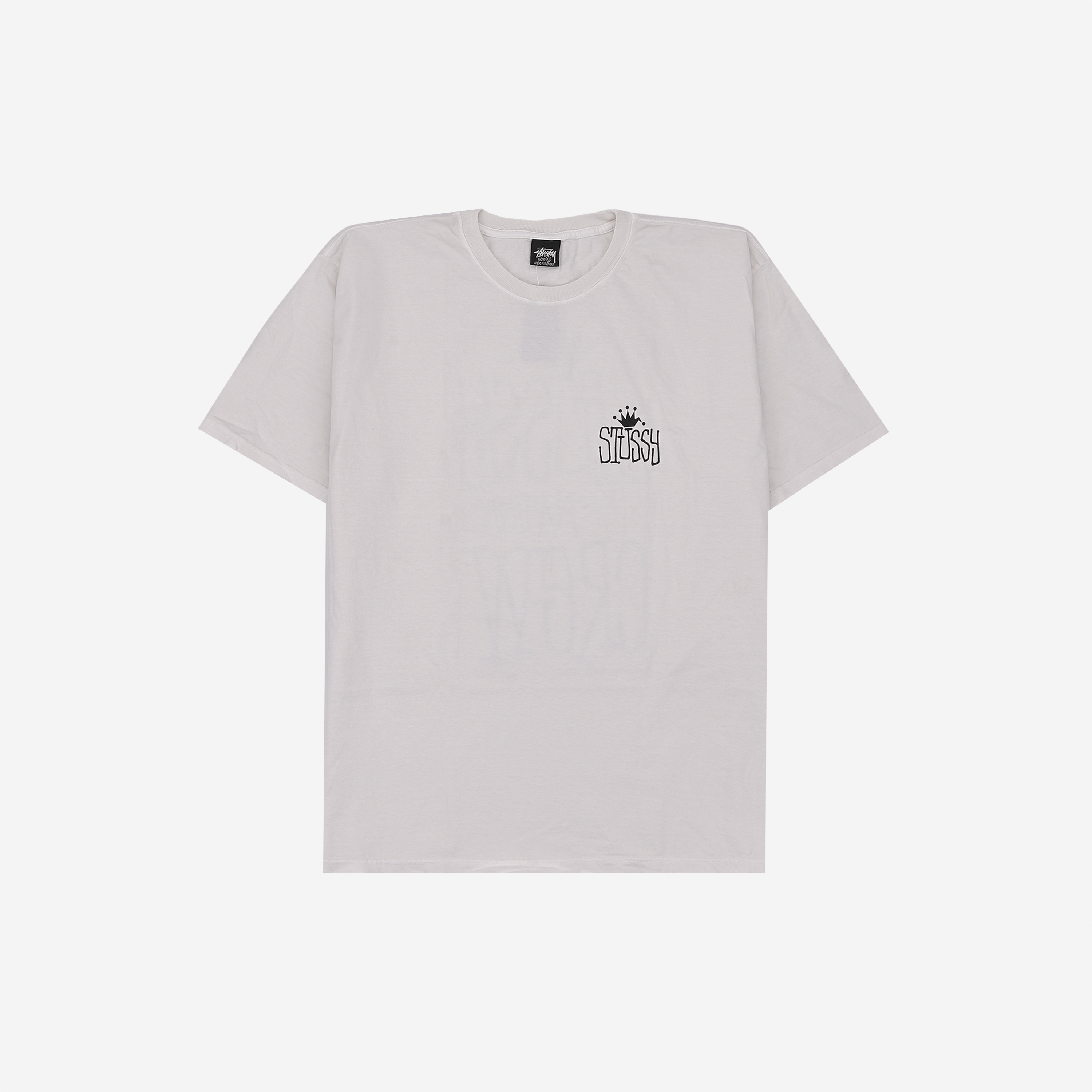 스투시 크라운 인터내셔널 피그먼트 다이드 티셔츠 내츄럴 | KREAM