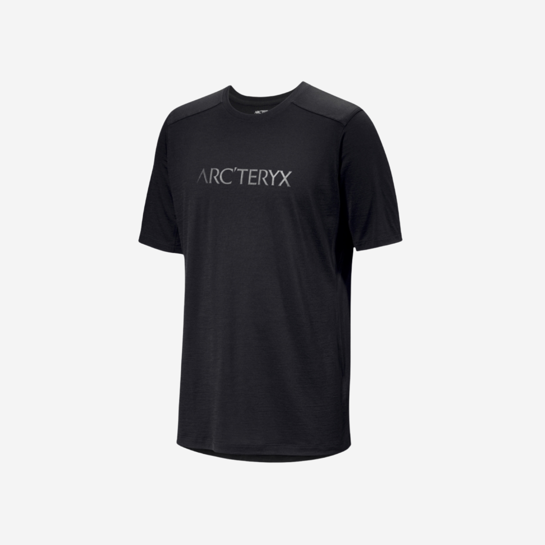 아크테릭스 아이오니아 메리노 울 아크워드 로고 Ss 티셔츠 블랙 Arcteryx Kream