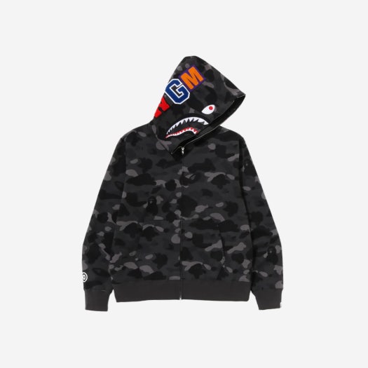 베이프 퍼스트 카모 샤크 풀 집 후드 아미 그린 Bape Kream