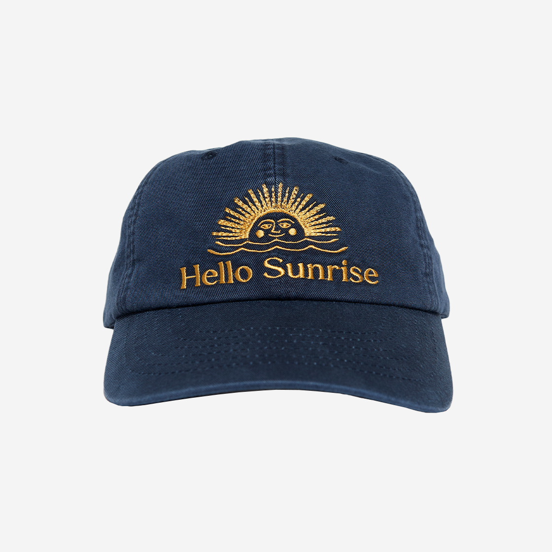 헬로선라이즈 워시드 오지 로고 볼캡 네이비 | Hello Sunrise | KREAM
