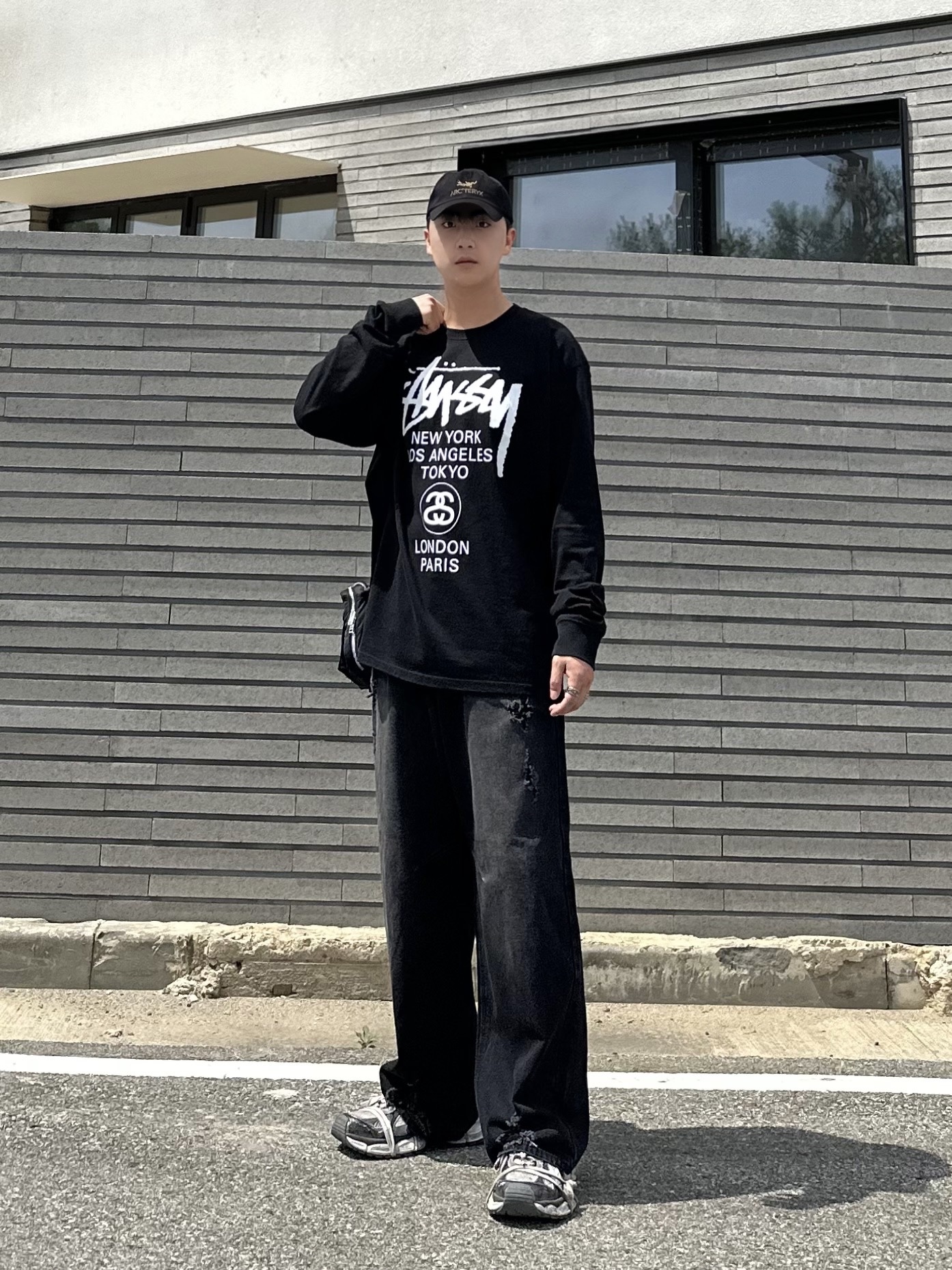 backseop 와이드 팬츠 🖤 | KREAM