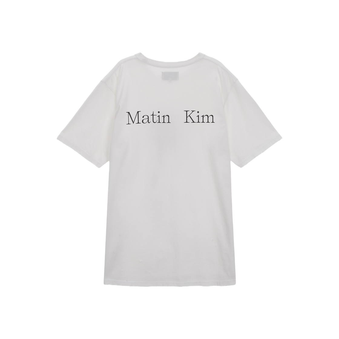 마뗑킴 빈티지 디테일 백 로고 탑 화이트 | Matin Kim | KREAM